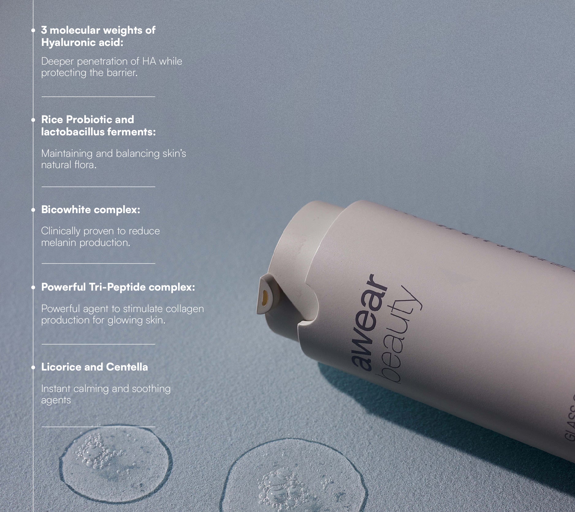 Peptide Glow Serum - Acne Solutions for Skin | Awear Beauty